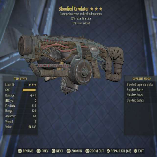 Weapon | B/25/15 Cryolator - Game Items - Gameflip