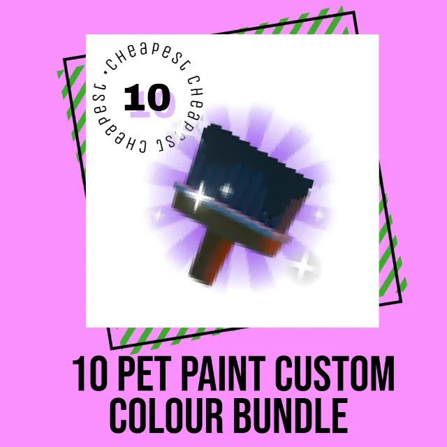 Custom Pet Paint Bundle x 10 Paints - Adopt Me Game Item - Gameflip