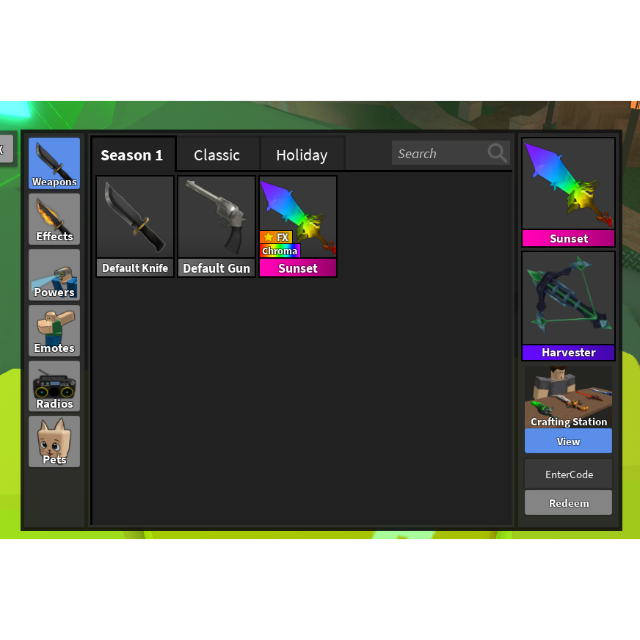 MM2 BUNDLE - Murder Mystery 2 Game Item - Gameflip