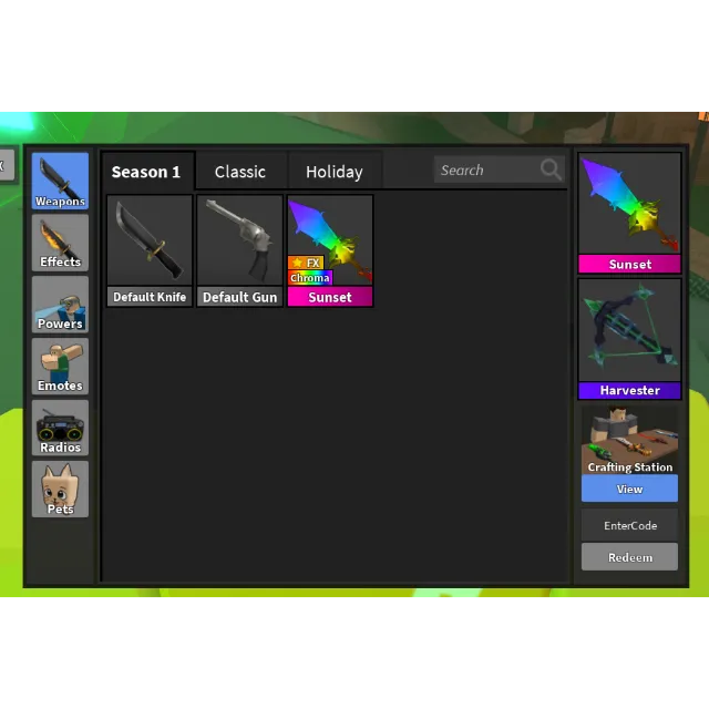 MM2 BUNDLE - Murder Mystery 2 Game Item - Gameflip