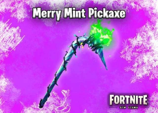 Bundle | Merry Mint Pickaxe - Fortnite Game Item - Gameflip