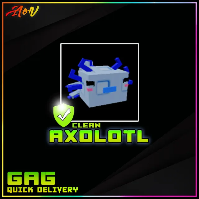 Axolotl Grow a Garden - Roblox Game Item - Gameflip