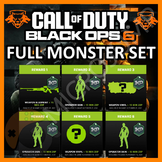 COD Black Ops 6 Monster Energy Set - Call of Duty: Black Ops 6 Game ...