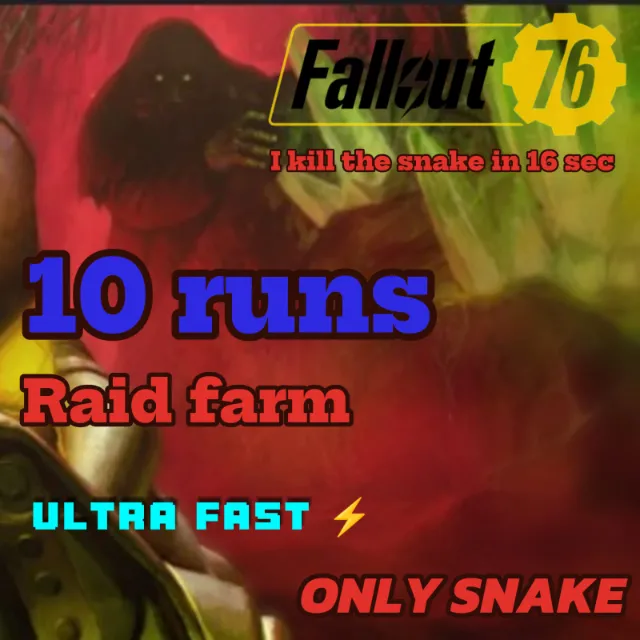RAID FALLOUT 76 GLEAMING DEPTHS FARM 10 - Fallout 76 Game Item - Gameflip