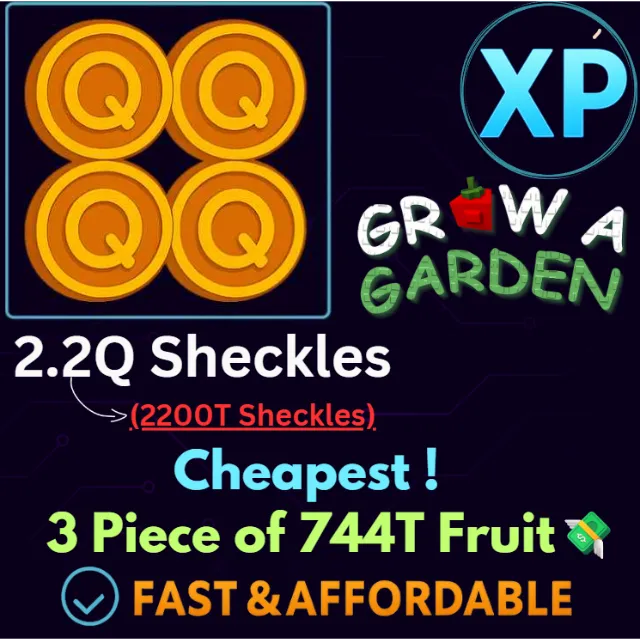 2.2Q sheckles (2200T) - Grow a Garden Game Item - Gameflip