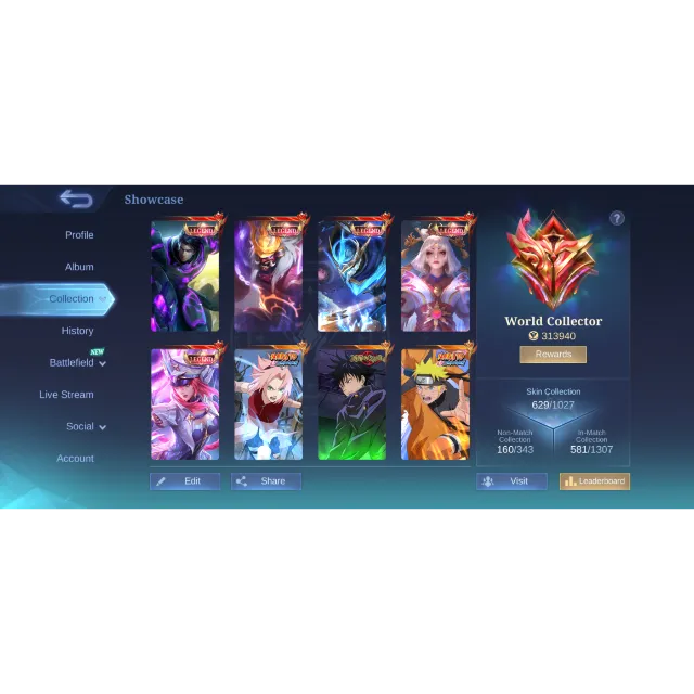 Mobile Legends Account(World Collector) - Mobile Legends: Bang Bang ...