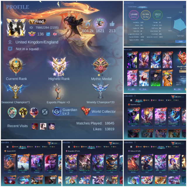 Mobile Legends Account(World Collector) - Mobile Legends: Bang Bang ...