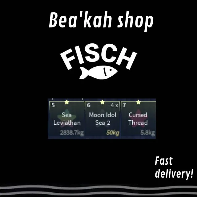 FISCH | ROD SEA 2 REBUFF/BUFF ITEMS (moon idol, sea leviathan, cursed ...
