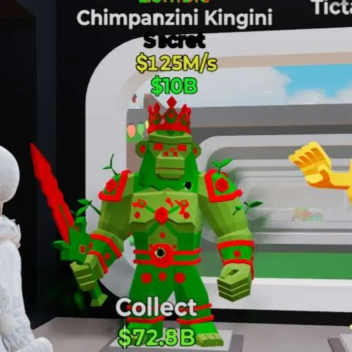 Chimpanzini kingini (125M/S) - Fortnite Game Item - Gameflip