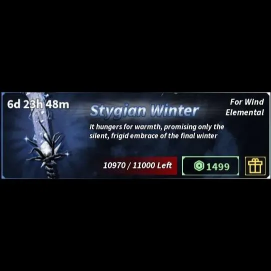 Stygian winter rod skin - fisch - Fisch Game Item - Gameflip