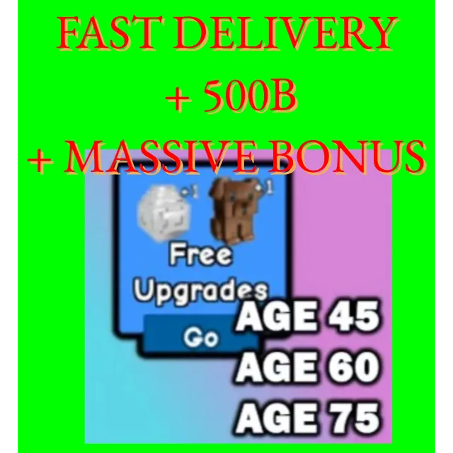 SUPER DEAL - PET EQUIP SLOT - 3 RANDOM PETS WITH AGE 45 + 60 +75 + 500B ...