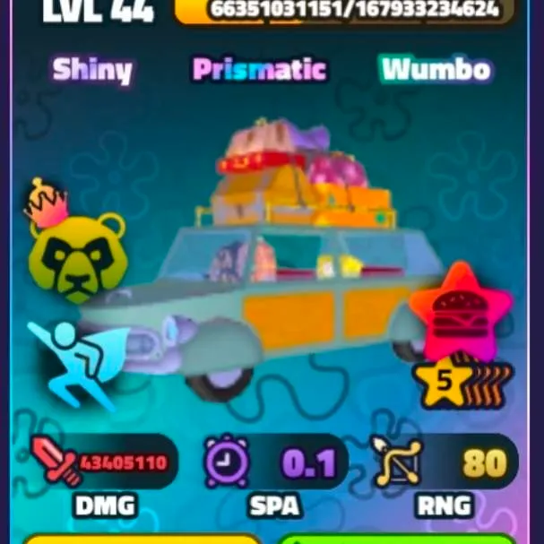 SPONGEBOB TOWER DEFENCE - 5 Star SW SQUAREPANTS - SpongeBob Tower ...