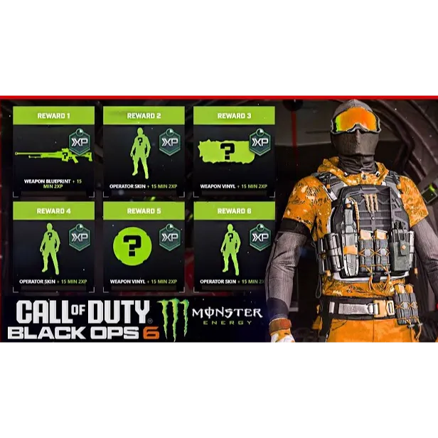 COD Black Ops 6 Monster Energy Bundle - Call of Duty: Black Ops 6 Game Items - Gameflip