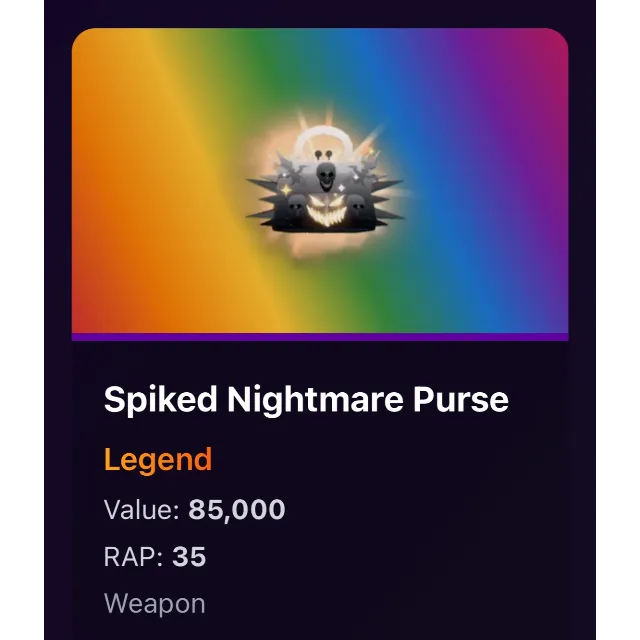Spiked Nightmare - Roblox Game Item - Gameflip