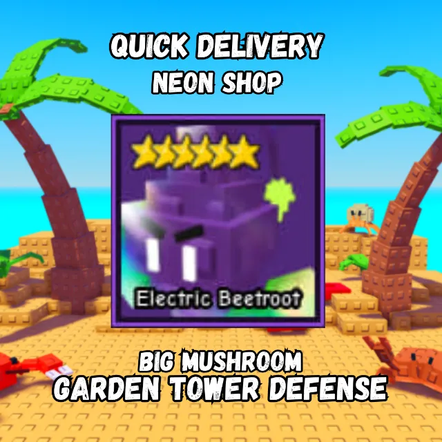 Electric Beetroot| Garden Tower Defense - Other Game Item - Gameflip
