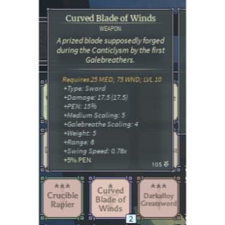 Deepwoken Curved Blade 1* Pen - Game Items - Gameflip