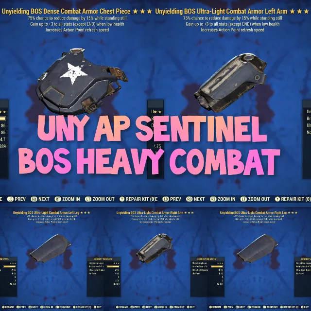 Apparel | UNY AP SENT HEAVY COMBAT - Fallout 76 Game Items - Gameflip