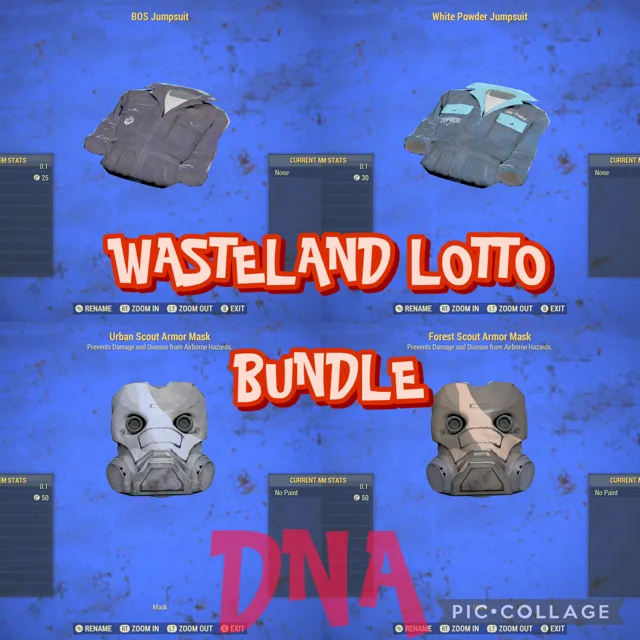 Wasteland Lotto bundle - Fallout 76 Game Item - Gameflip