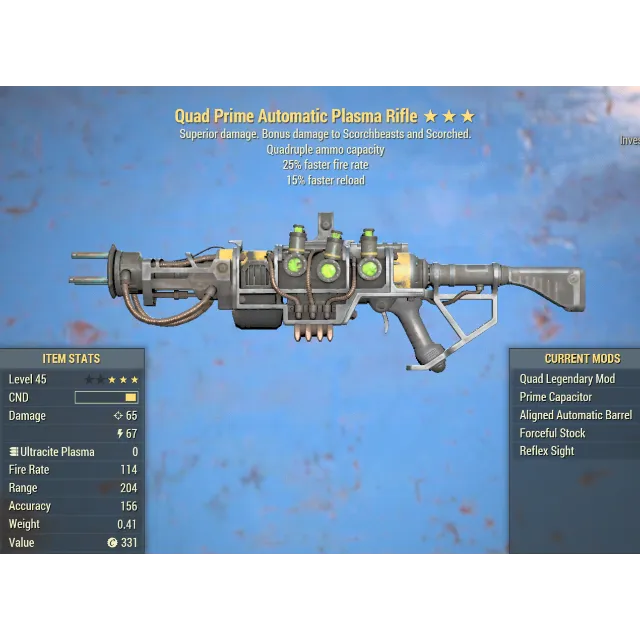 Q2515 Fr plasma rifle - Fallout 76 Game Items - Gameflip