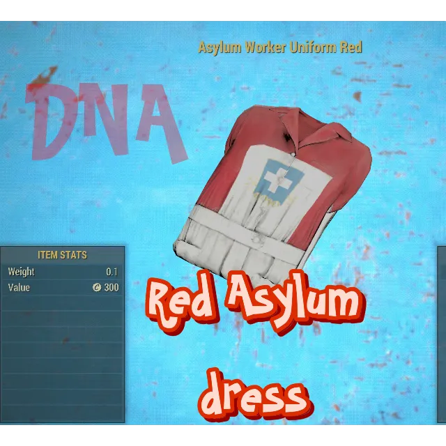 Asylum Worker Uniform RED - Fallout 76 Game Items - Gameflip