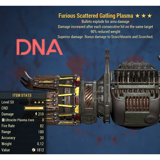 Weapon | FE90 Gatling Plasma - Fallout 76 Game Item - Gameflip