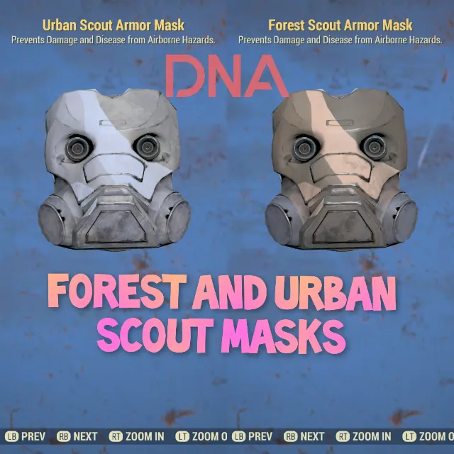Forest and Urban Scout Masks - Fallout 76 Game Item - Gameflip