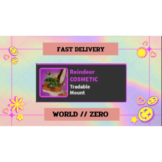 WORLD ZERO REINDEER MOUNT - Game Items - Gameflip