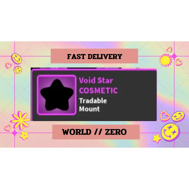 VOID STAR MOUNT world zero - World Zero Game Items - Gameflip