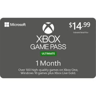 1 month Xbox Game Pass Ultimate. Auto delivery. Region: US. - Xbox Live ...