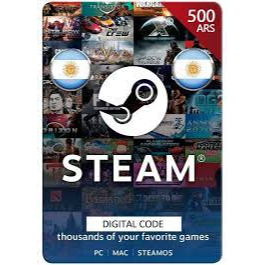 Steam Gift Card 500 ARS (AUTOMATIC DELIVERY) - Steam Cartões de ...