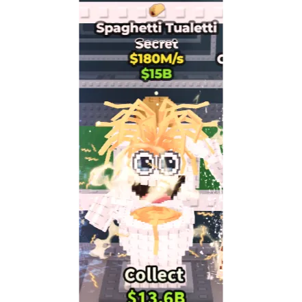 Spaghetti Tualetti 180M/s - Steal a Brainrot Game Item - Gameflip