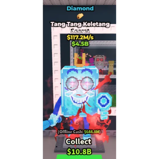 Diamond Tang Tang Keletang 117.2M/s - Steal a Brainrot Game Item - Gameflip