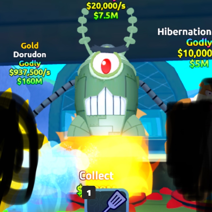 Steal A SpongeBob Cyborg Plankton - Game Item - Gameflip