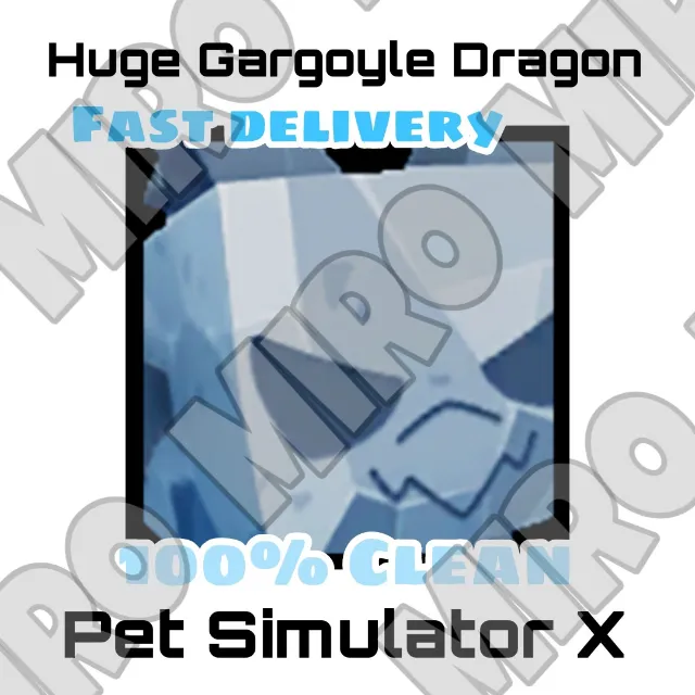 Pet | Huge Gargoyle Dragon - Pet Simulator X Game Item - Gameflip