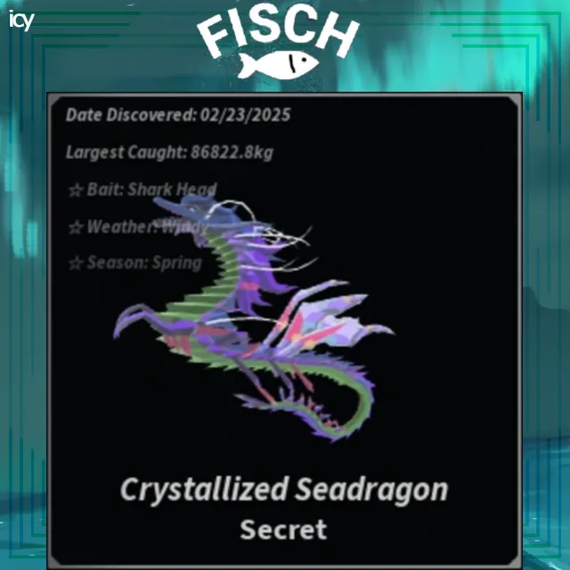 Crystallized Sea Dragon - Fisch - Other Game Item - Gameflip