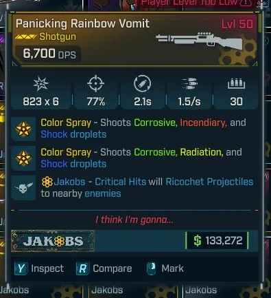 Modded Rainbow Vomit - Borderlands 4 Game Item - Gameflip