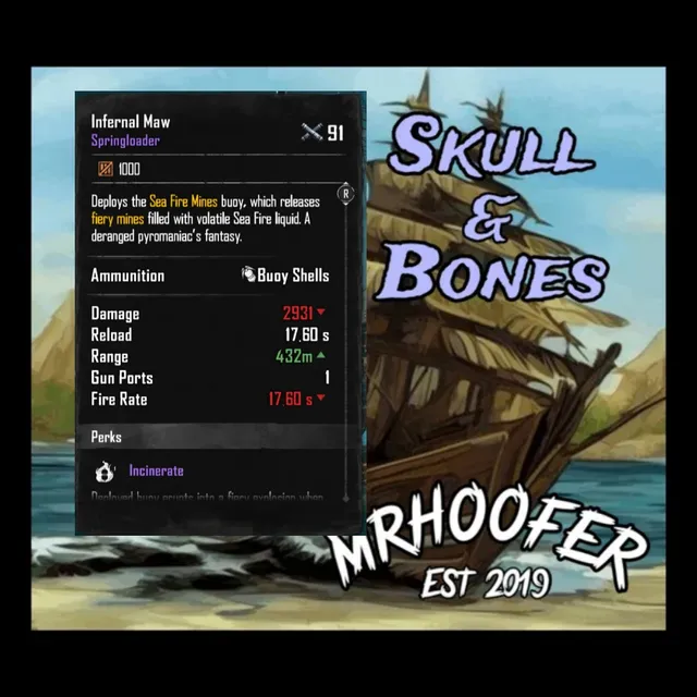 Infernal Maw - Skull & Bones Game Item - Gameflip