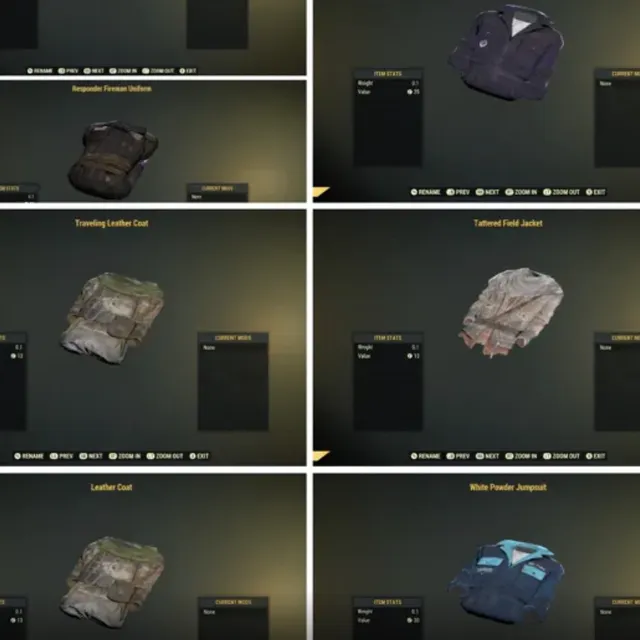 Rare Apparel Bundle - Fallout 76 Game Item - Gameflip