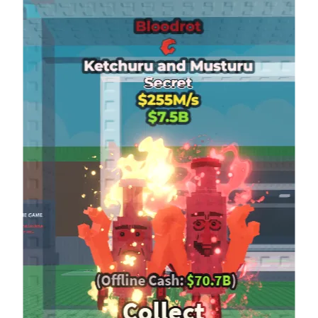 BLOODROT KETCHURU AND MUSTURU 255M/S - Steal a Brainrot Game Item ...