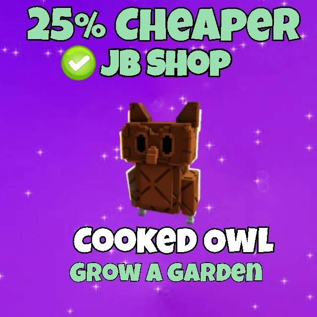 Cooked Owl - Grow a Garden Game Item - Gameflip