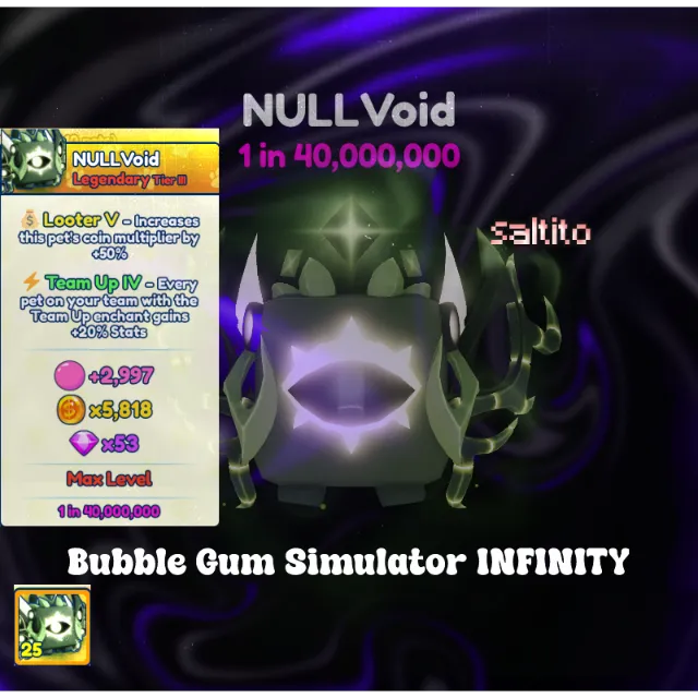 SHINY NULLVoid (BGSI) - Other Game Item - Gameflip