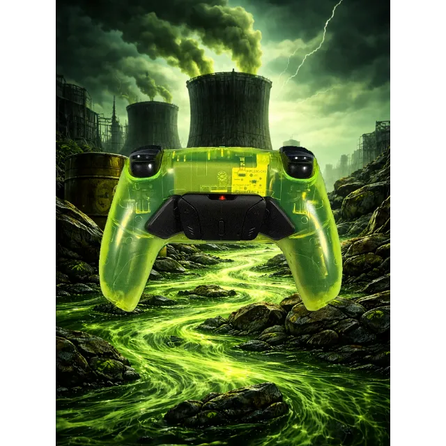 TMR Joystick Custom Lime Green/Yellow PS5 DualSense Controller W/ 4 ...