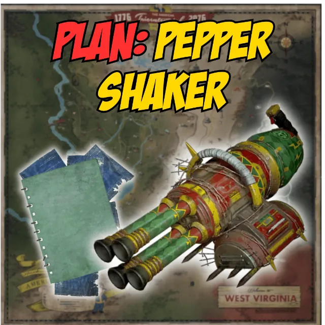 Plan: Pepper Shaker - Fallout 76 Game Item - Gameflip