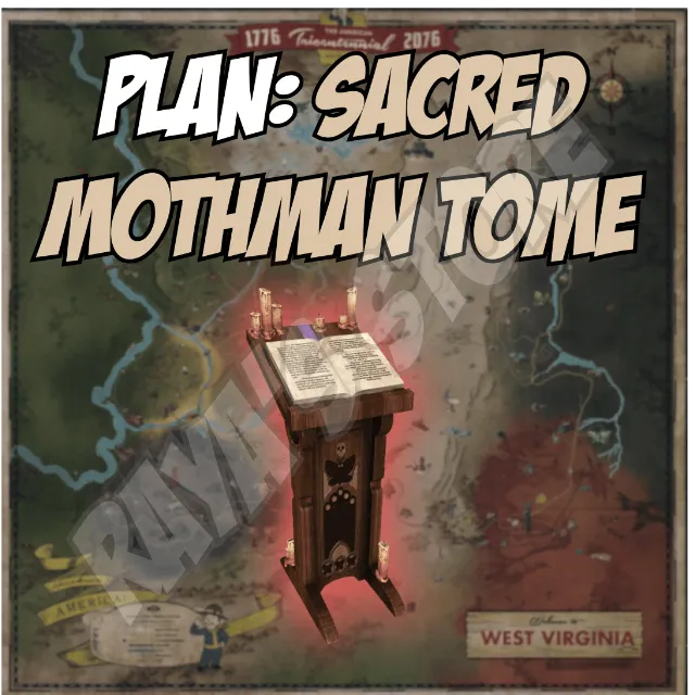 Plan: Sacred Mothman Tome - Fallout 76 Game Item - Gameflip
