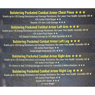 bolstering AP(5x) combat armor set - Game Items - Gameflip