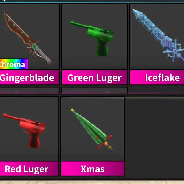 MM2 Christmas Weapons - Roblox Game Item - Gameflip