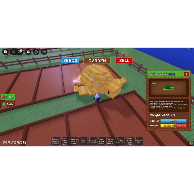 SEMI HUGE GOLDEN SEA TURTLE - Roblox Game Item - Gameflip