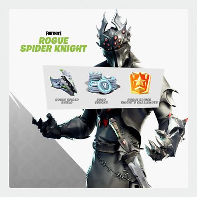 Fortnite - Legendary Rogue Spider Knight Outfit + 2000 V-Bucks Bundle ...