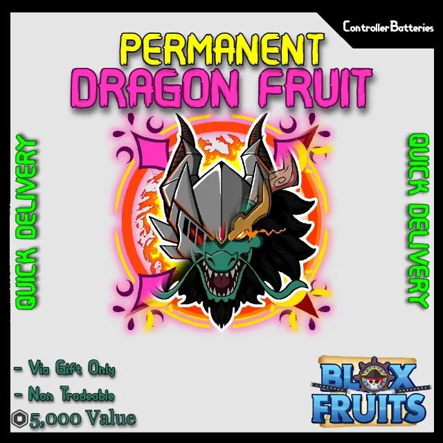 Weapon | Perm Dragon Fruit - Blox Fruits Game Item - Gameflip