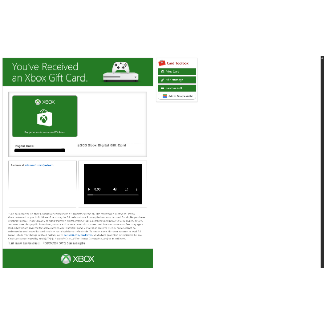 $100.00 USD Xbox Gift Card (Digital Code) - $100.00 Xbox Gift Card Gift ...